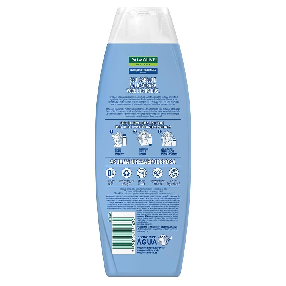 Shampoo Palmolive Naturals Nutrição Extraordinária 350ml | eFácil