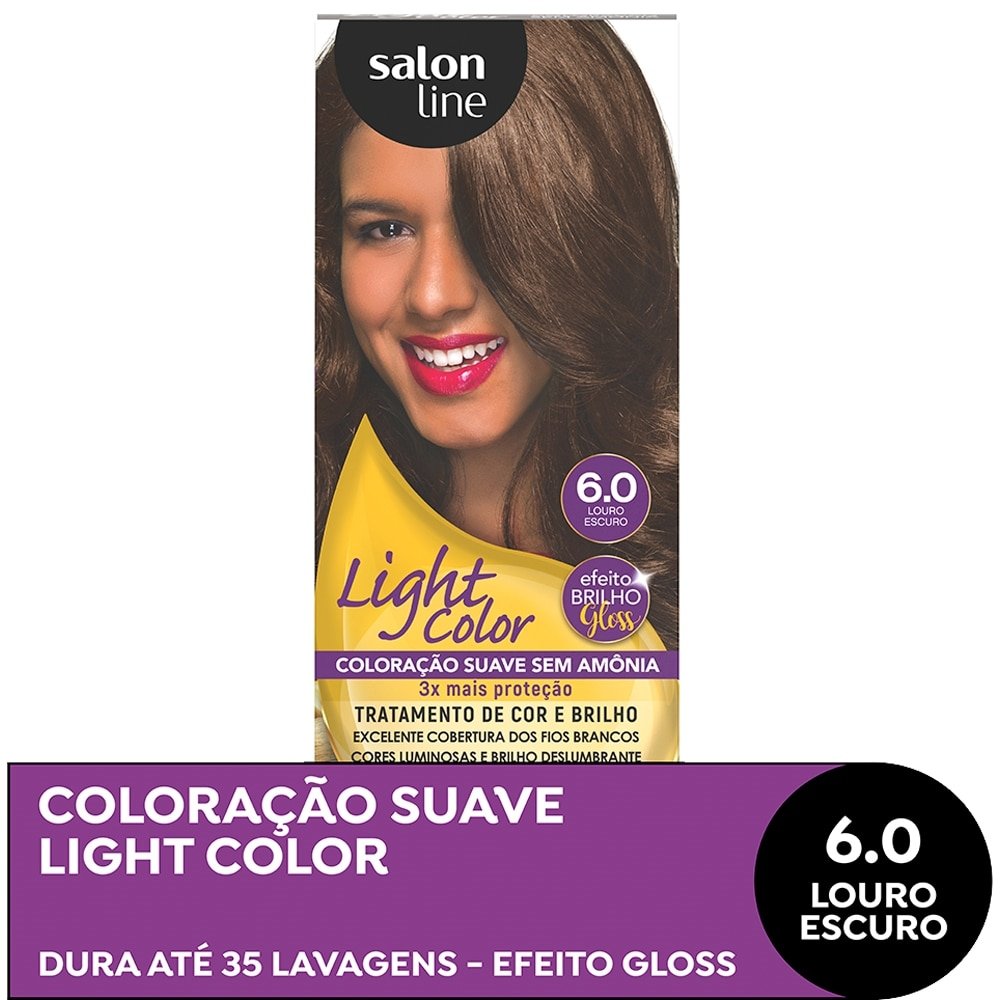 Tintura Salon Line Light Color 6.0 Louro Escuro | eFácil