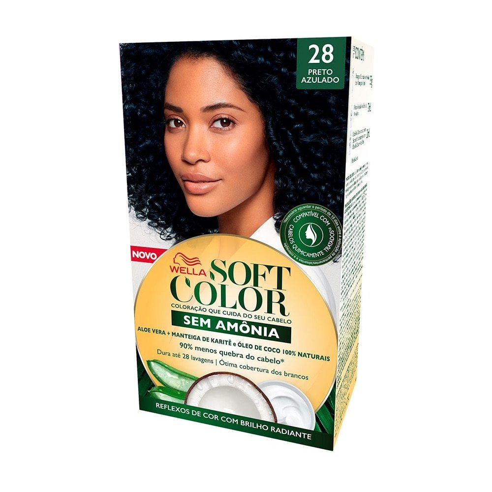Tintura Soft Color 28 Preto Azulado 35g | eFácil