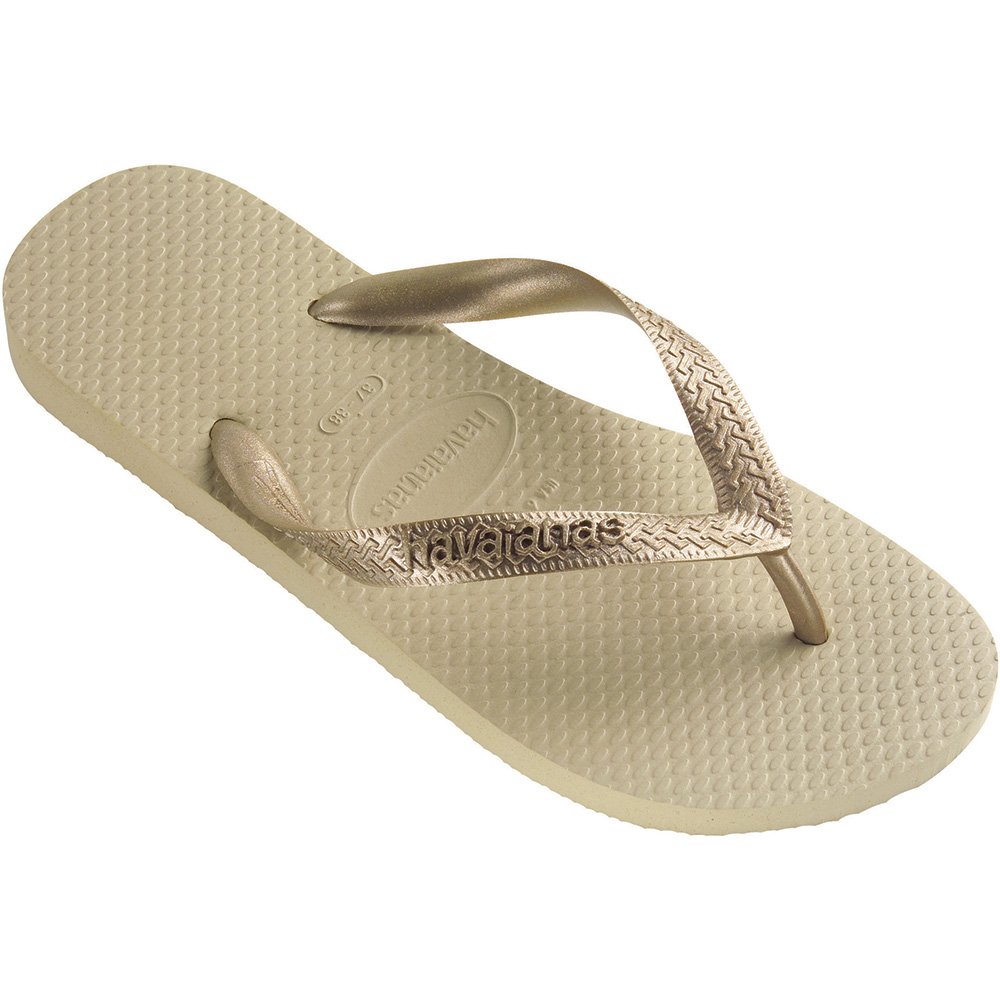 Havaianas Color Mix Areia/Dourado Claro Embalagem com 3 Unidades | eFácil