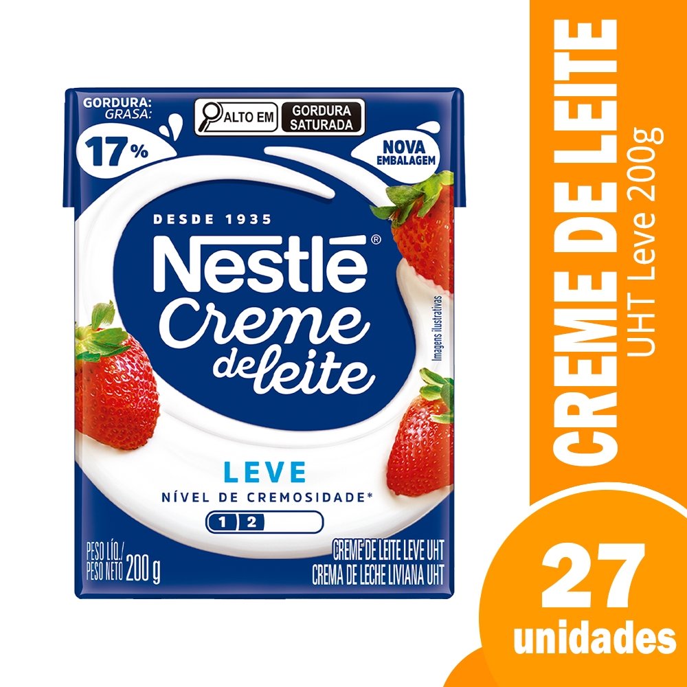 Creme de Leite UHT 27 Emb. c/ 200g - Nestlé | eFácil