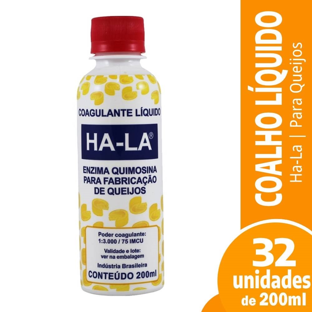 Coagulante Líquido 200ml Emb. c/ 32 un. Ha-La - Coalho - eFácil