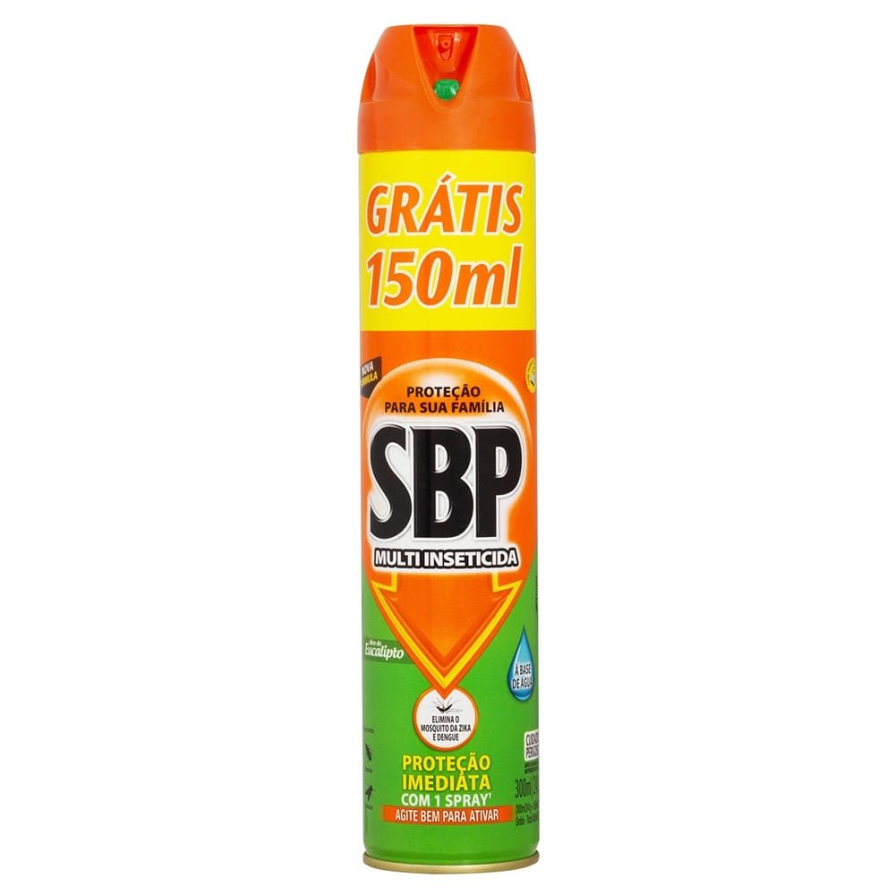 Inseticida Aerosol SBP Multi Eucalipito 450ml - Embalagem com 6 ...