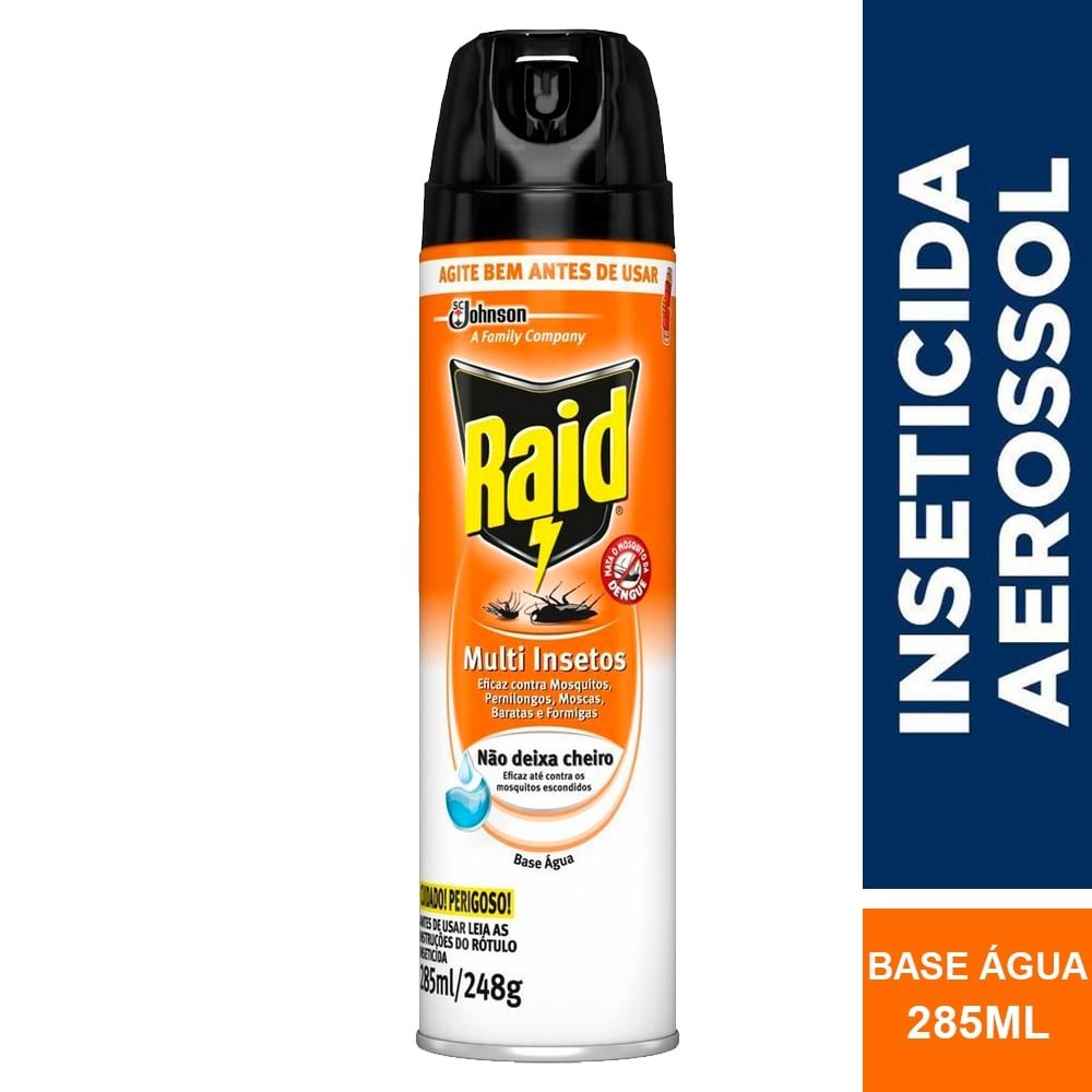 Inseticida Aerosol Raid Mult à Base de Água 285ml | eFácil