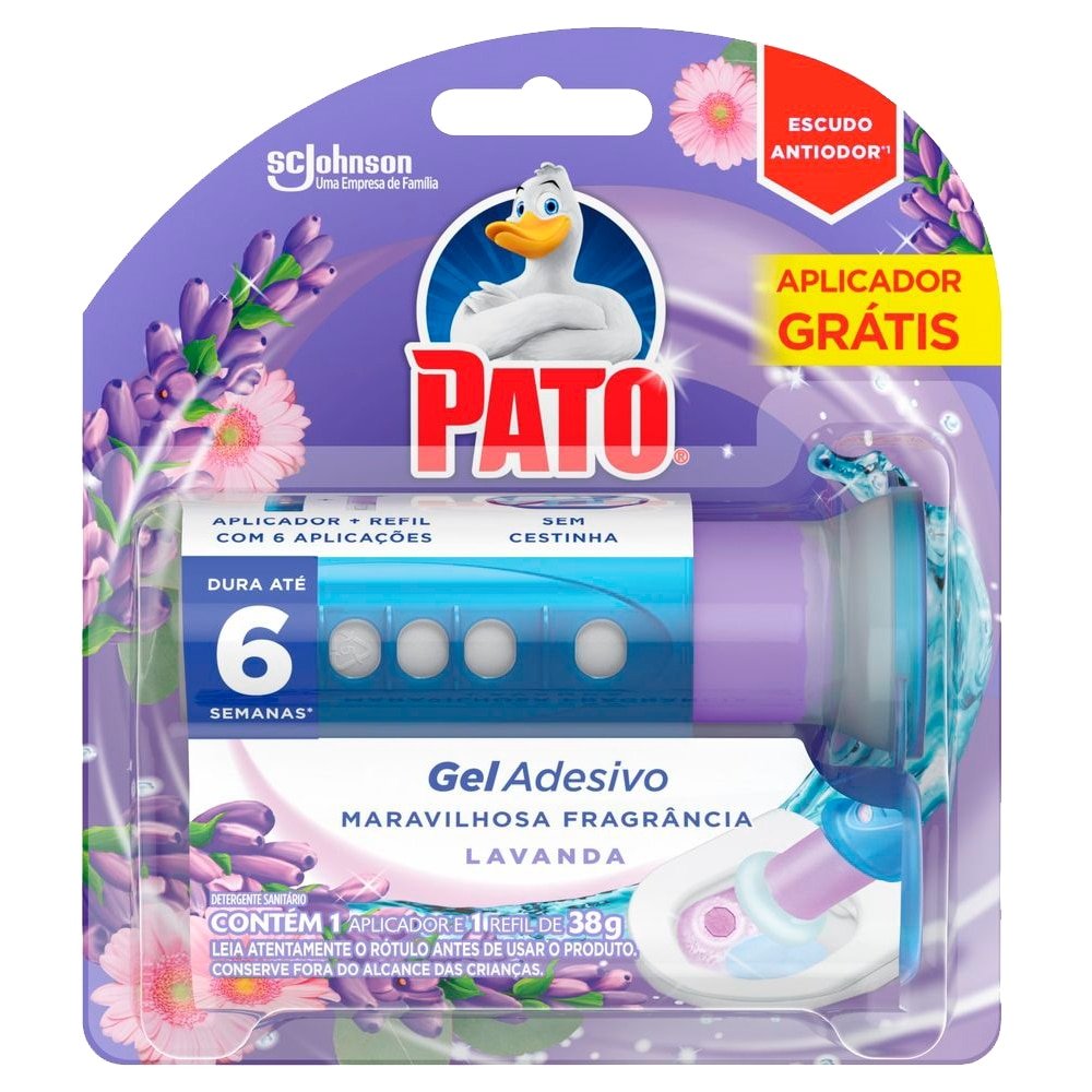 Pato Gel Adesivo Lavanda com 6 Discos + Aparelho | eFácil