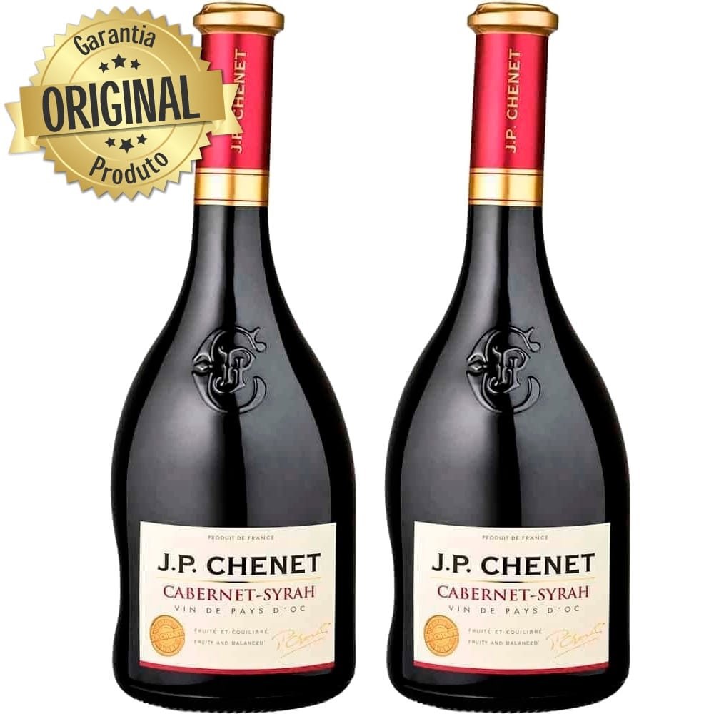 Kit Vinho Tinto Francês Syrah J.P Chenet 750ml - 2 garrafas | eFácil