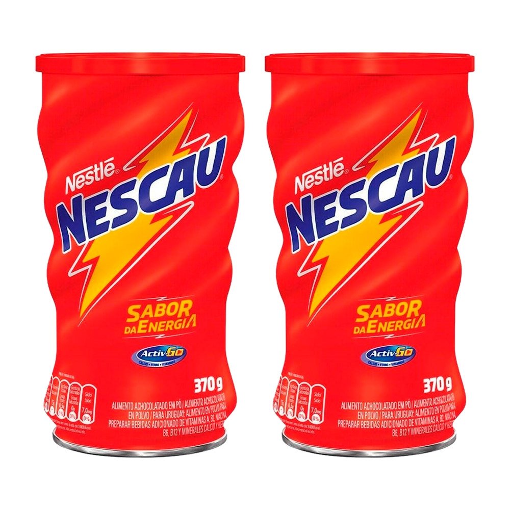 Kit 2 Achocolatado Nescau Activ-Go 370g | eFácil