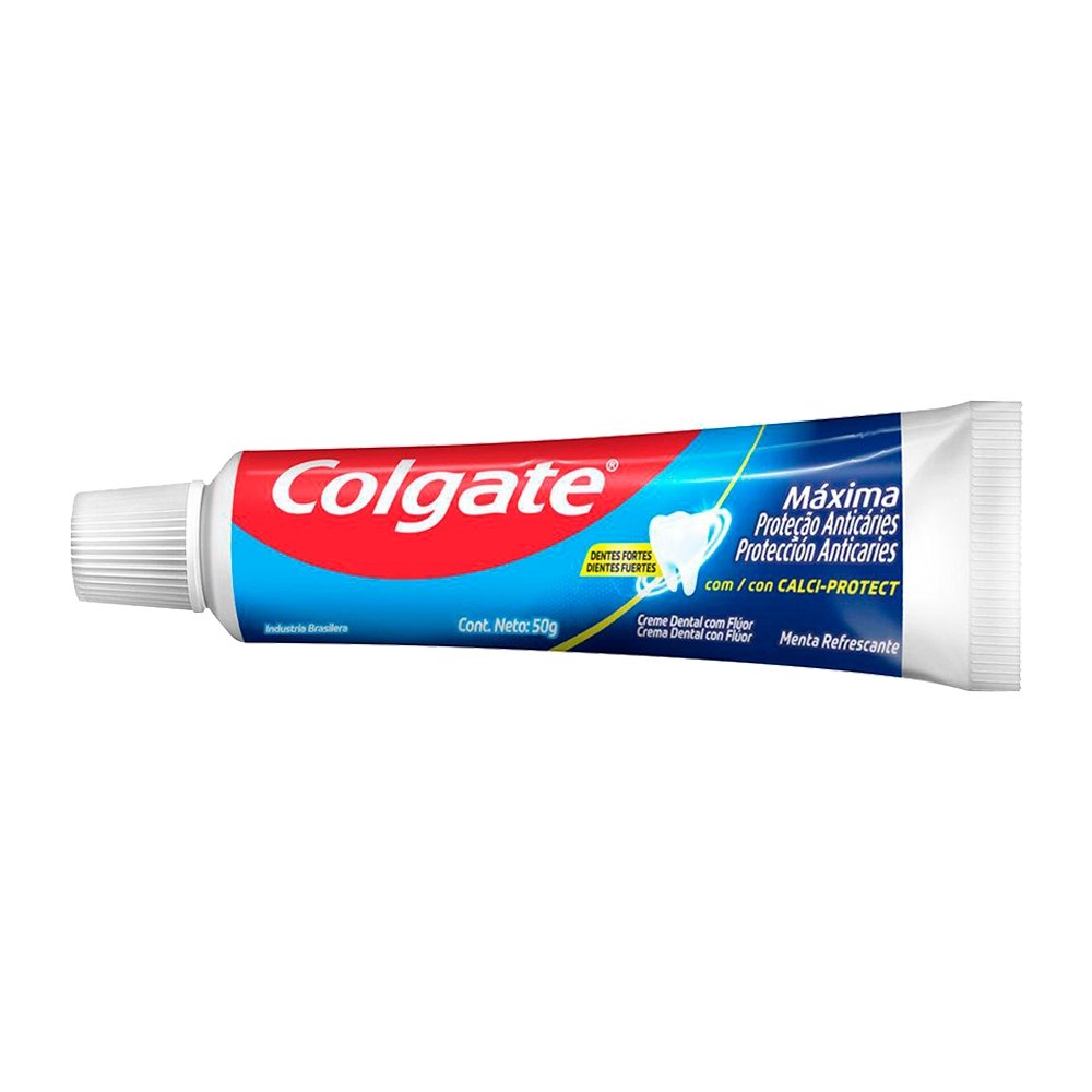 Creme Dental Colgate Máxima Proteção Anticáries 50g | eFácil