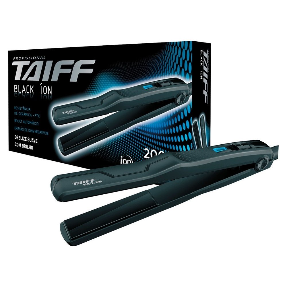 Chapinha / Prancha Black Íon 200ºC Bivolt Taiff - Chapinha / Prancha ...