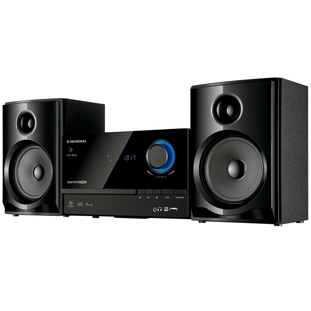 Micro System Mondial MS-09 com Conexão sem Fio, USB, CD Player, Rádio ...