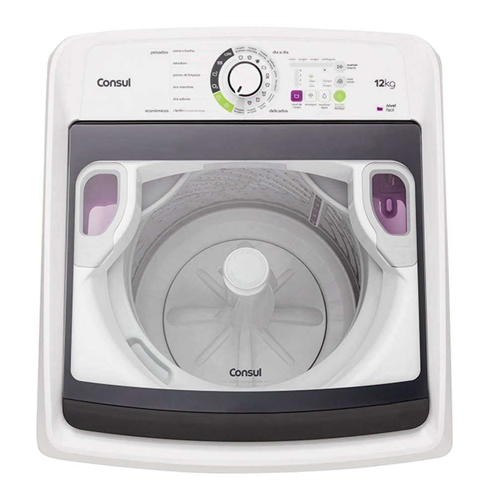 Máquina de Lavar Roupas Consul 12Kg CWS12AB, Branca | eFácil