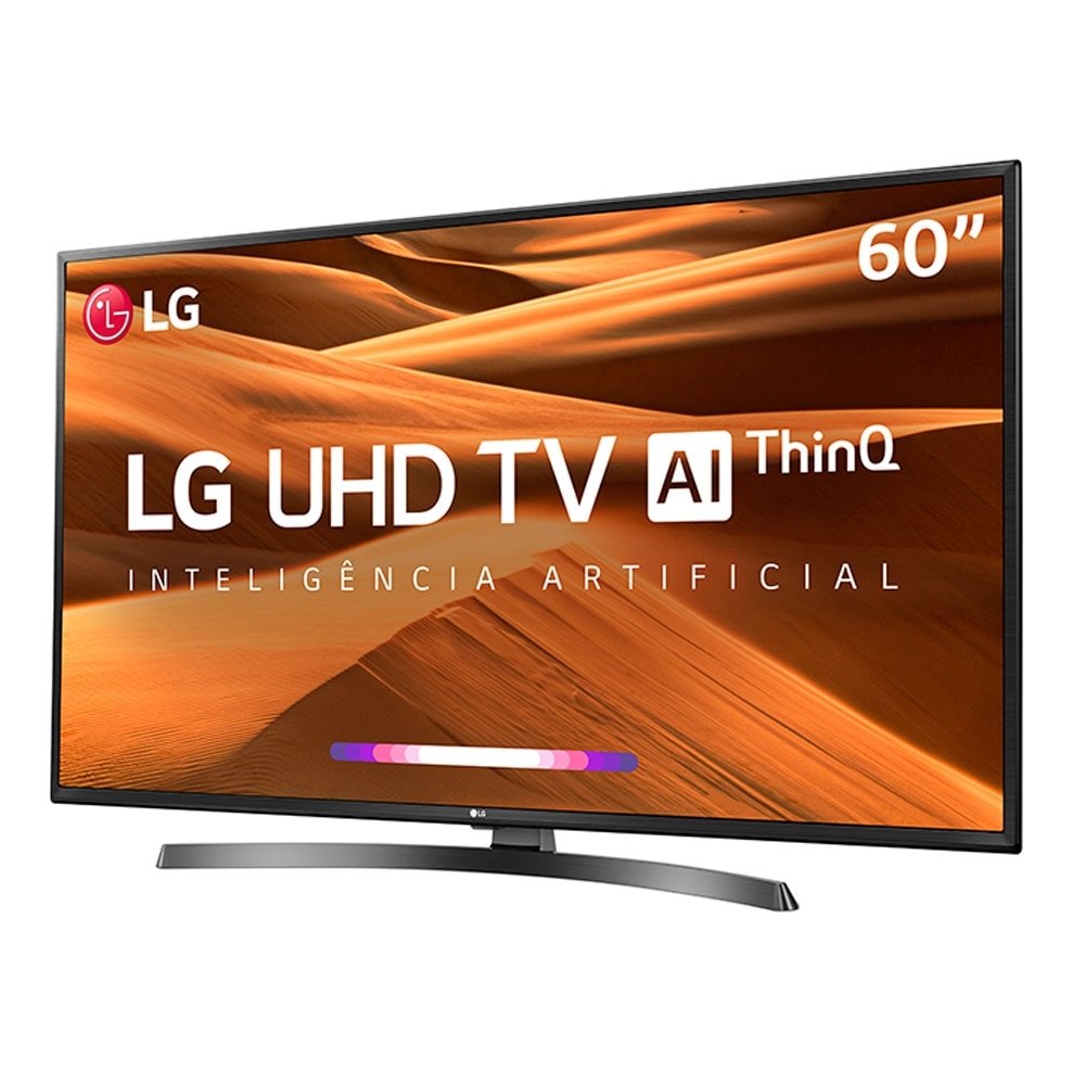 Smart TV LED 60" LG 60UM7270PSA 4K HDR com Wi-Fi, 2 USB, 3 HDMI, ThinQ ...