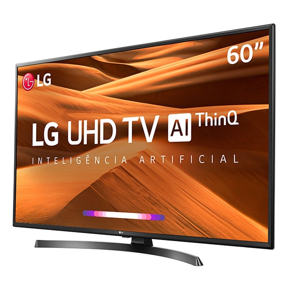 Smart TV LED 60" LG 60UM7270PSA 4K HDR com Wi-Fi, 2 USB, 3 HDMI, ThinQ ...
