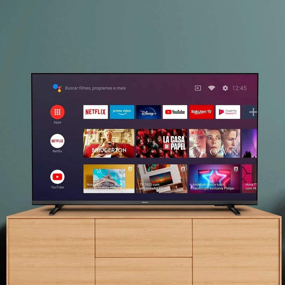 Smart TV LED 43" Philips 43PFG6917/78, HD, Wi-Fi, com 2 USB, 3 HDMI ...