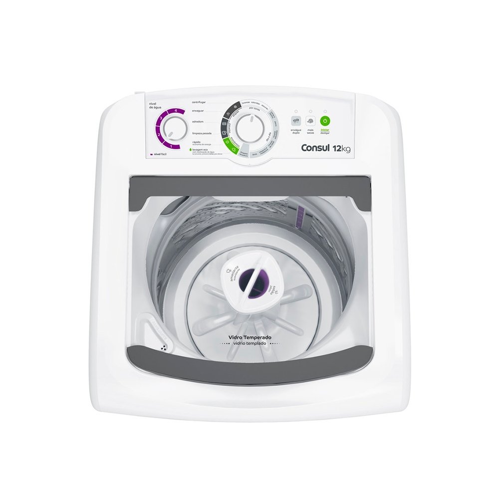 Máquina de Lavar Roupas 12Kg Consul CWH12BB, Branca | eFácil