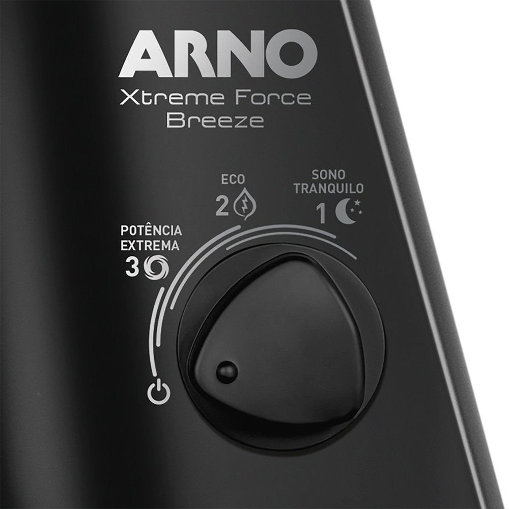 Ventilador Parede Arno VB4P Extreme Force Breeze 40cm Preto | eFácil