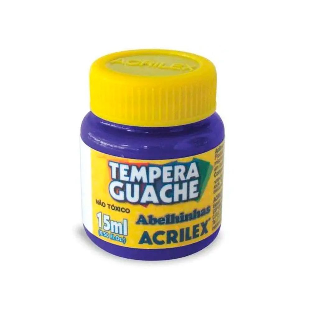 Tempera Guache, 15 ml, Caixa C/ 12 Unidades, Acrilex - Violeta | eFácil