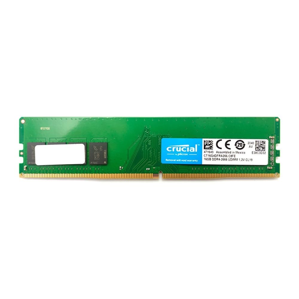 Memória 16GB Crucial, DDR4, 2666MHz, CL19 - CT16G4DFRA266 | eFácil