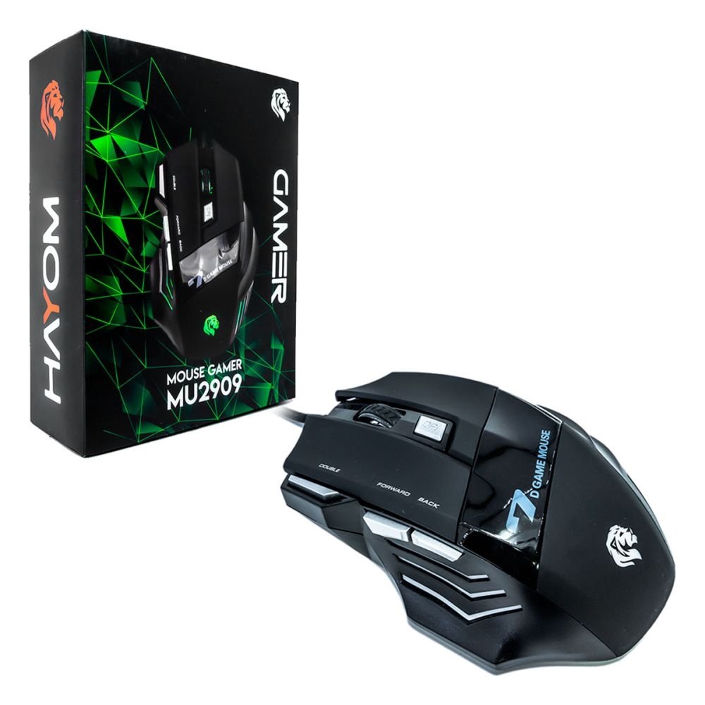 Mouse Gamer Hayom MU2909, USB 2.0, LED RGB 2400 DPI | eFácil