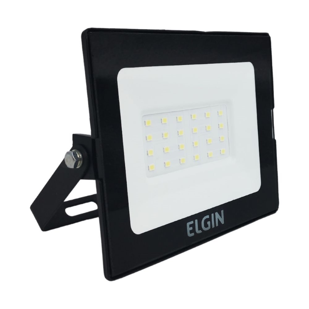 Refletor LED Elgin, 30W, 6500K, Bivolt, IP65, Preto - 48RPLED30G00 | eFácil