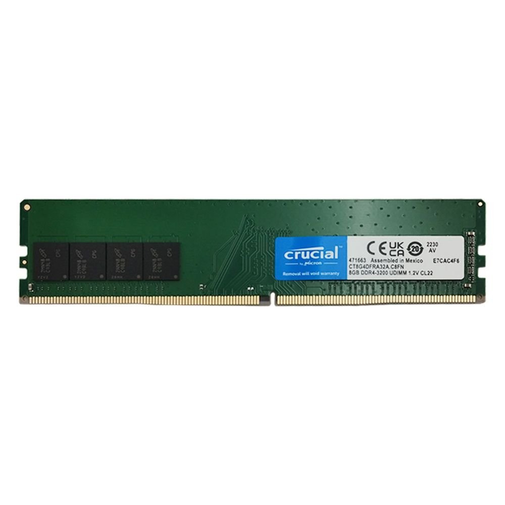 Memória 8GB Crucial, DDR4, 3200MHz, CL22 - CT8G4DFRA32A | eFácil