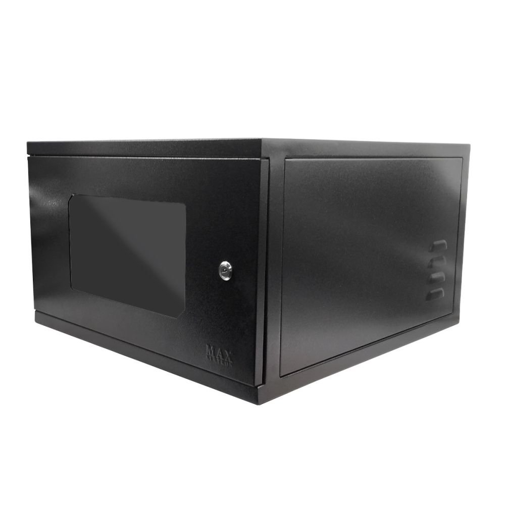 Rack Parede Max Eletron 19" 6U X 570MM, Preto - 4338 | eFácil