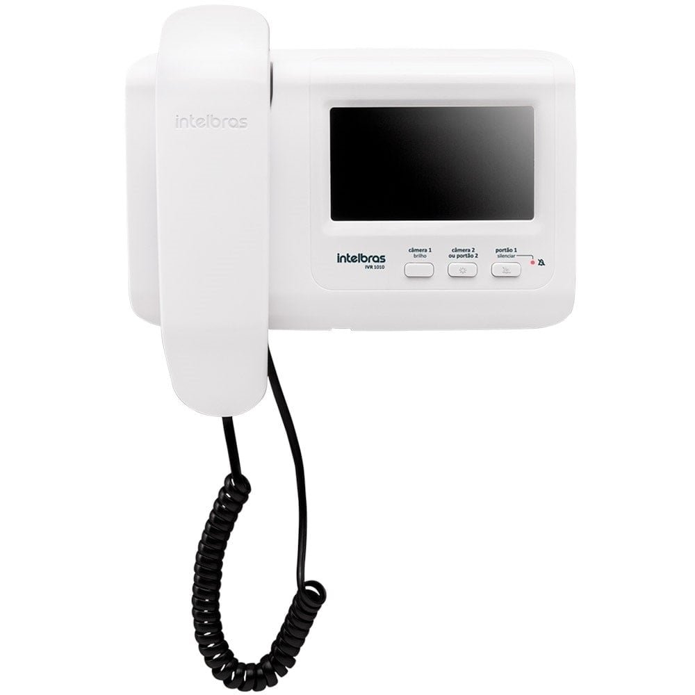 Vídeo Porteiro Intelbras IVR 1010 Monitor 4.3" Branco | eFácil