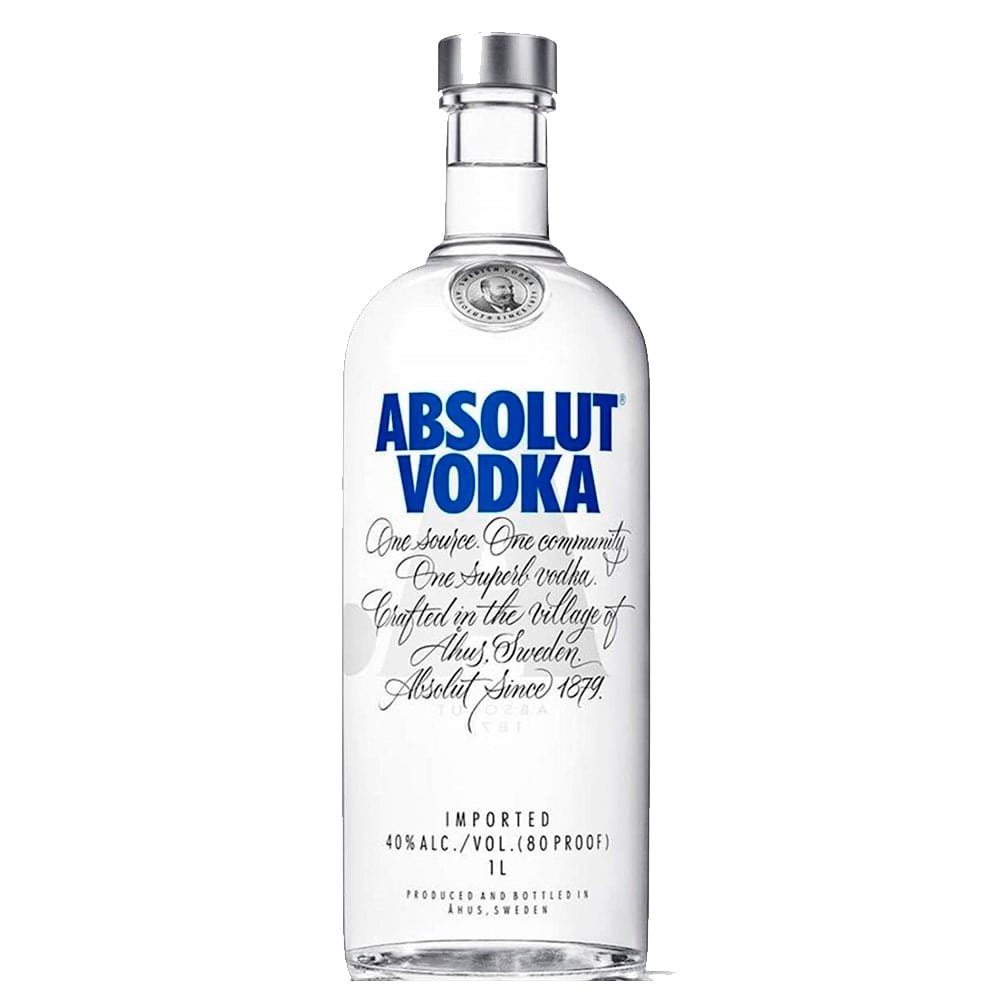 Vodka Importada Absolut 1000ml + 1 Refri Ginger 269ml + Caneca de ...