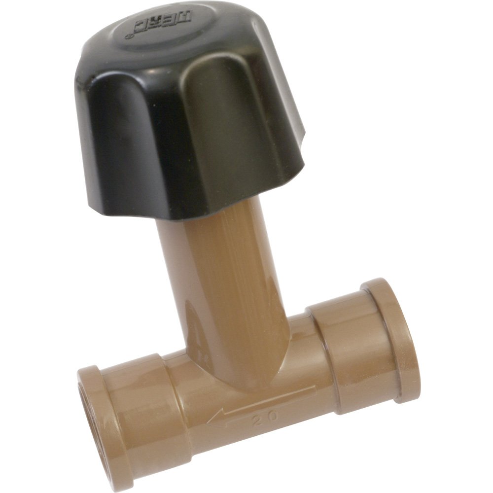 Registro PVC Soldável s/ Canopla 1987 20mm Marrom Emb. c/ 12 Un. Herc ...