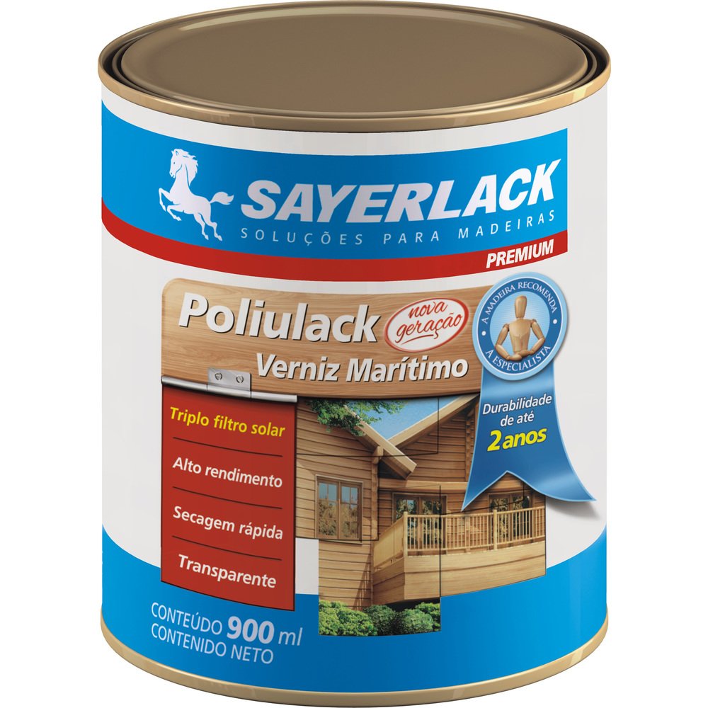 Verniz Marítimo Poliulack Brilhante 900ml Sayerlack - Impermeabilizante ...