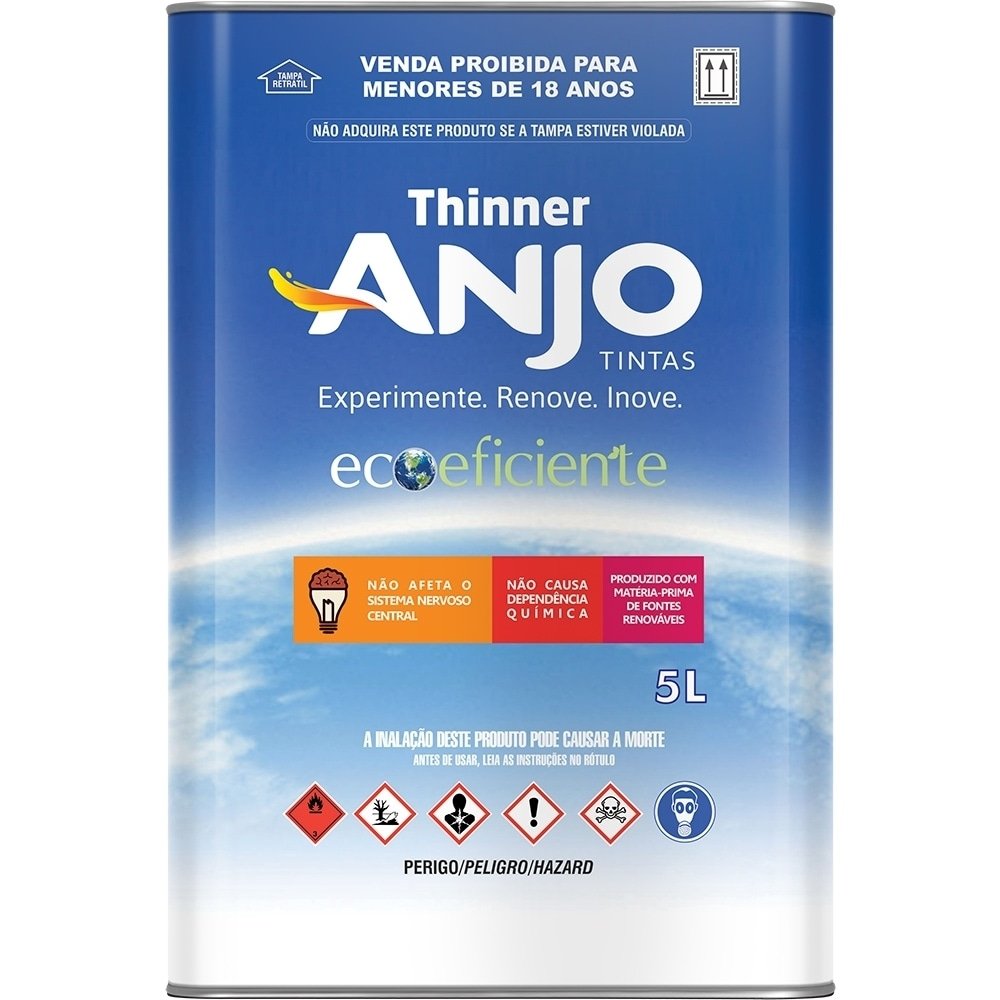 Thinner Ecoeficiente 2750 5L Emb. c/ 4 un - Anjo | eFácil