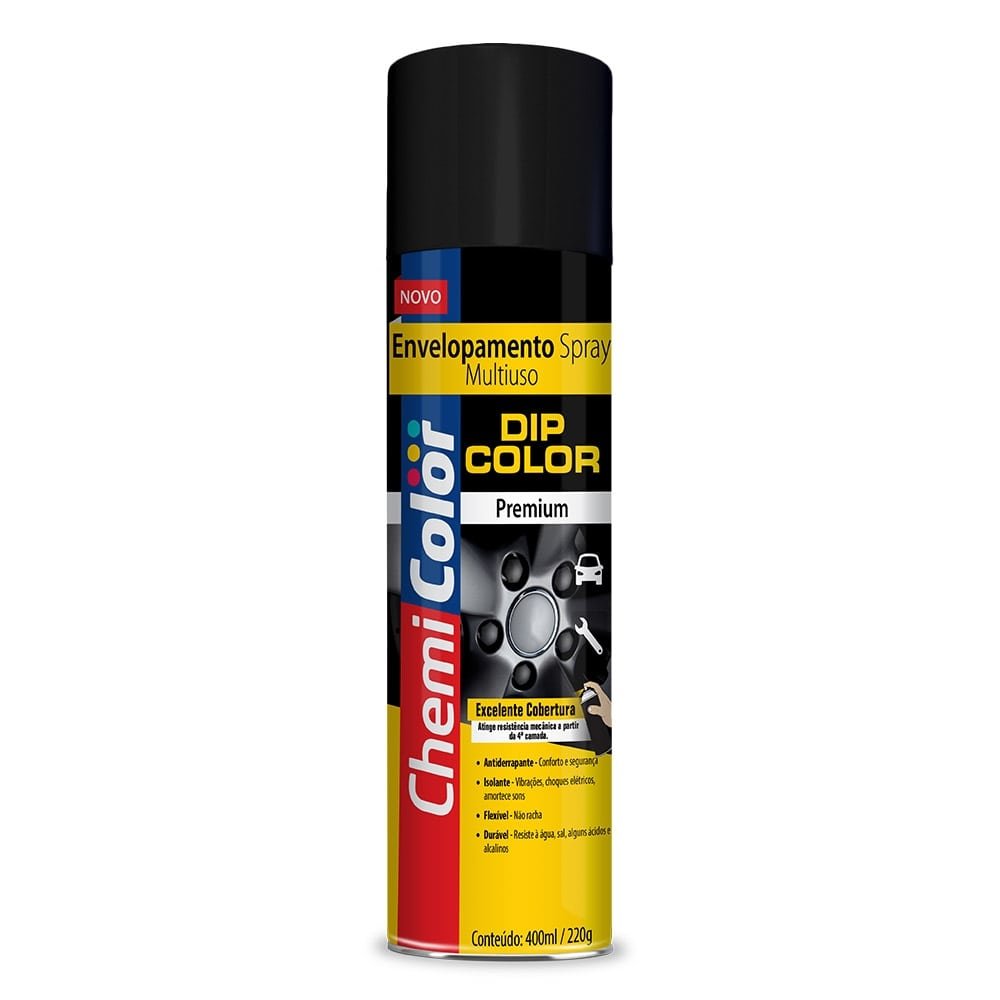 Tinta Spray Chemicolor Dip Color Uso Geral Branco Fosco 400ml | eFácil