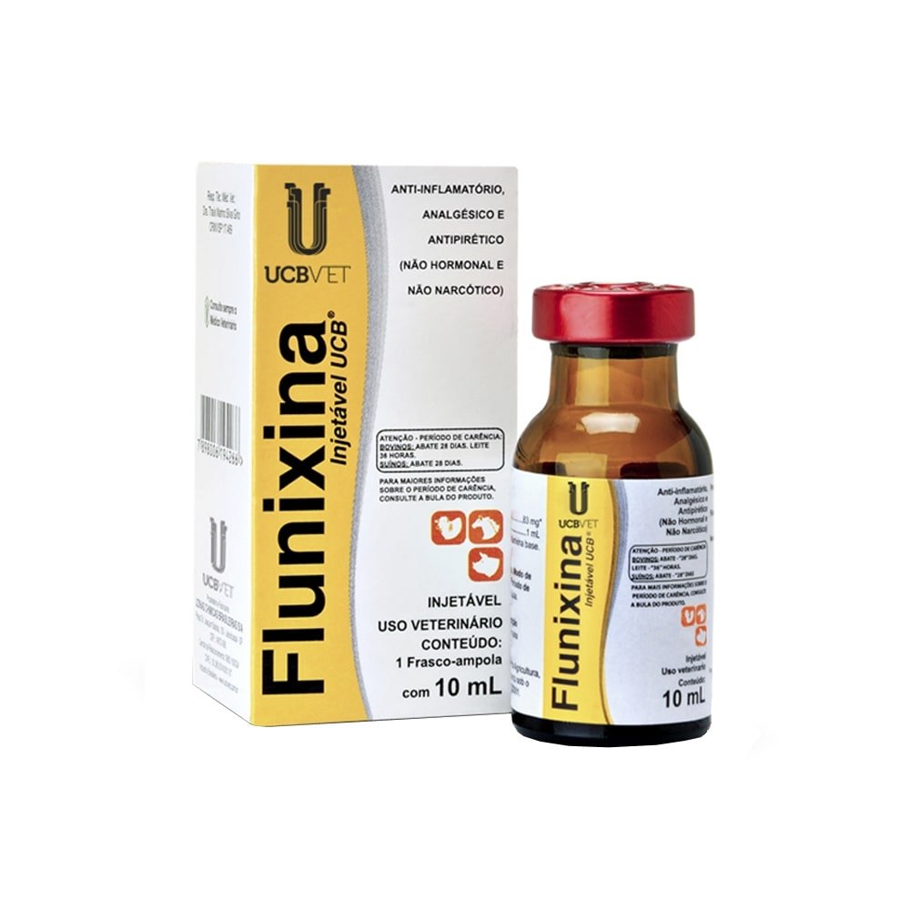 Flunixina Injetável Anti-Inflamatório Analgésico e Antipirético 10ml ...