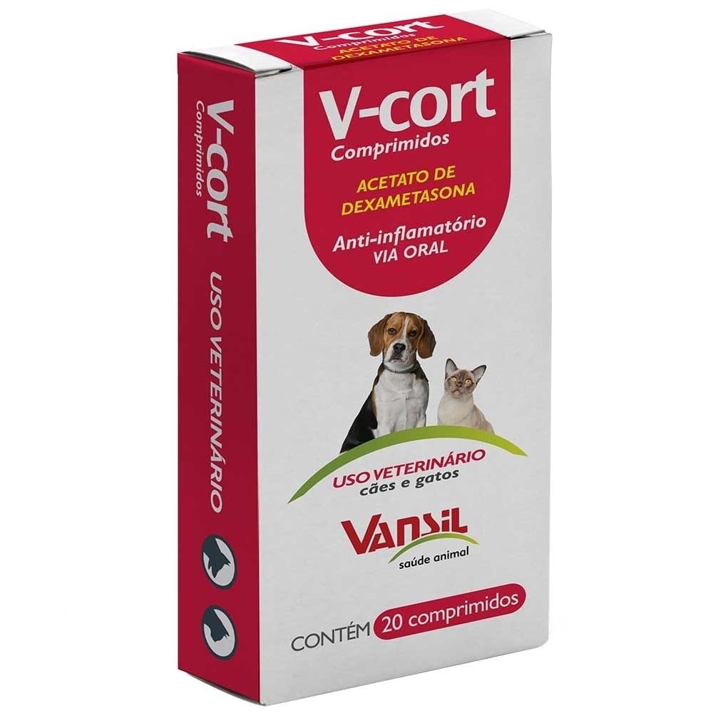 V-Cort Anti-inflamatório Vansil 200MG - 20 comprimidos | eFácil