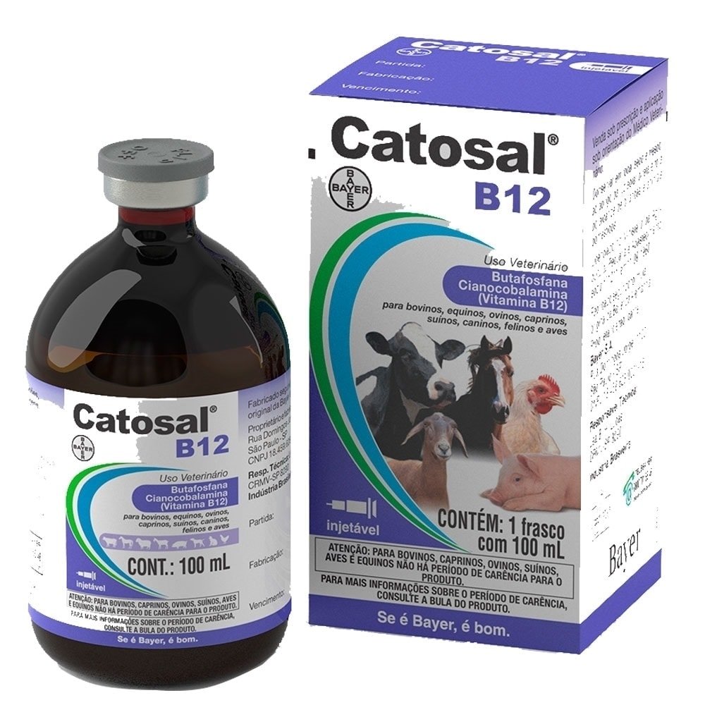 Catosal B12 Suplemento Vitamínico Bayer Injetável 100ml | eFácil
