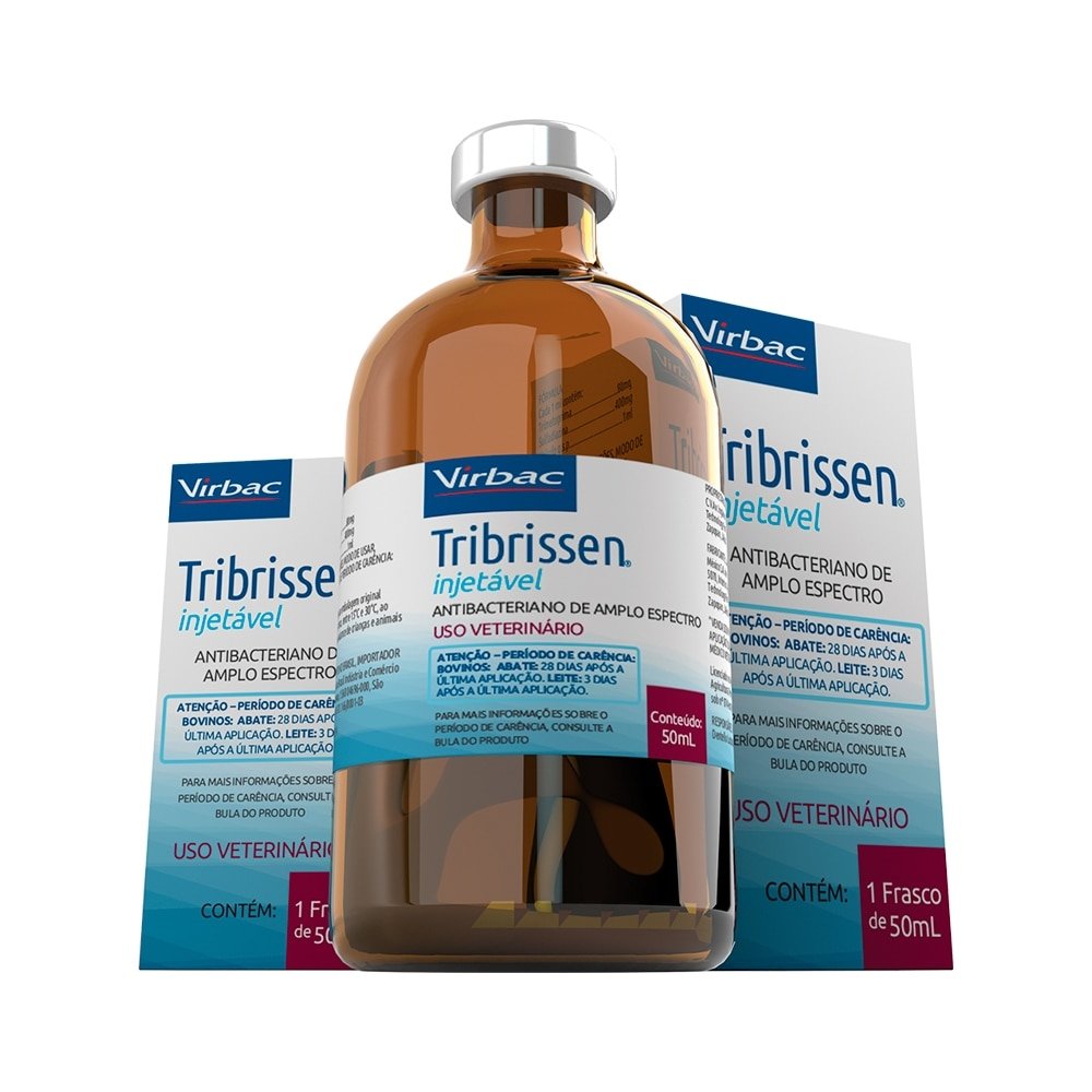 Tribrissen Virbac Antibiótico Injetável 50ml | eFácil