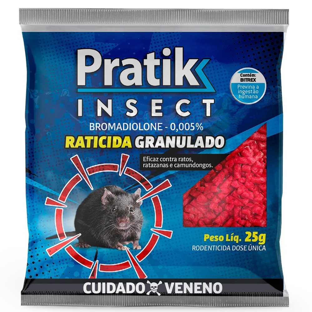 Raticida Pratik Insect Granulado 40x25g | eFácil