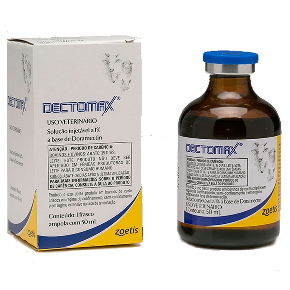 Dectomax Zoetis Antiparasita Injetável Doramectina 50 mL - 1 unidade