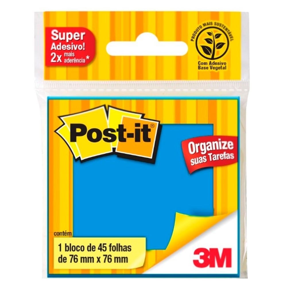 Post-It 3M Azul 76x76mm 45 Folhas | eFácil