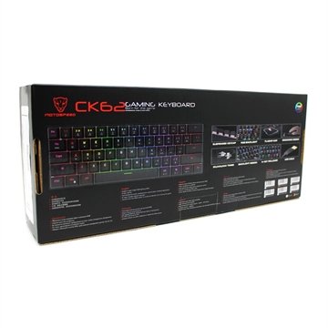 Teclado Gamer Mecânico Motospeed CK62 USB-C e Bluetooth, Switch Red ...